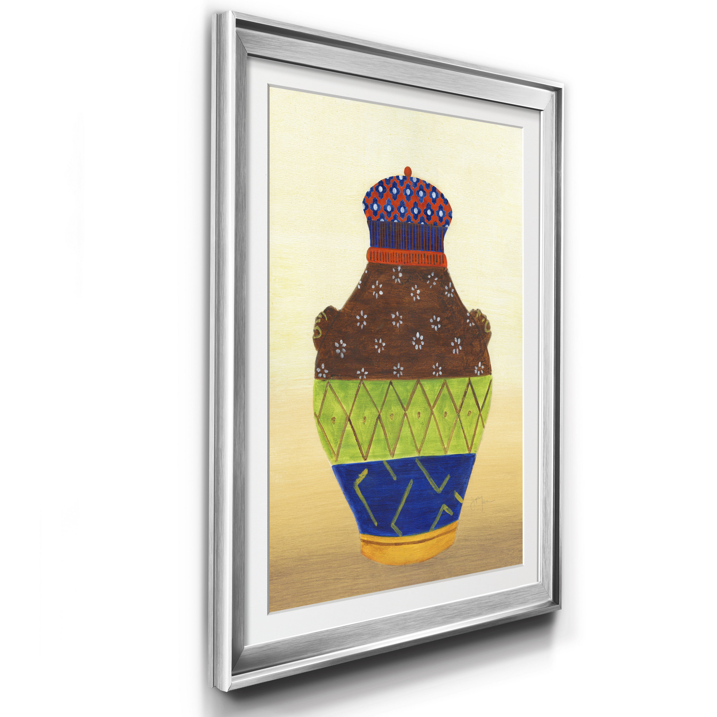 Bungalow Rose Marrakesh Urn II - Picture Frame Painting Print on Paper ...