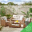 17 Stories Ariona 4 Seater Rattan Garden Sofa Set & Coffee Table - Boho ...