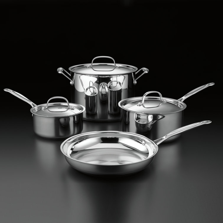 Cuisinart Chef's Classic 7 Piece Stainless Steel Cookware Set & Reviews ...