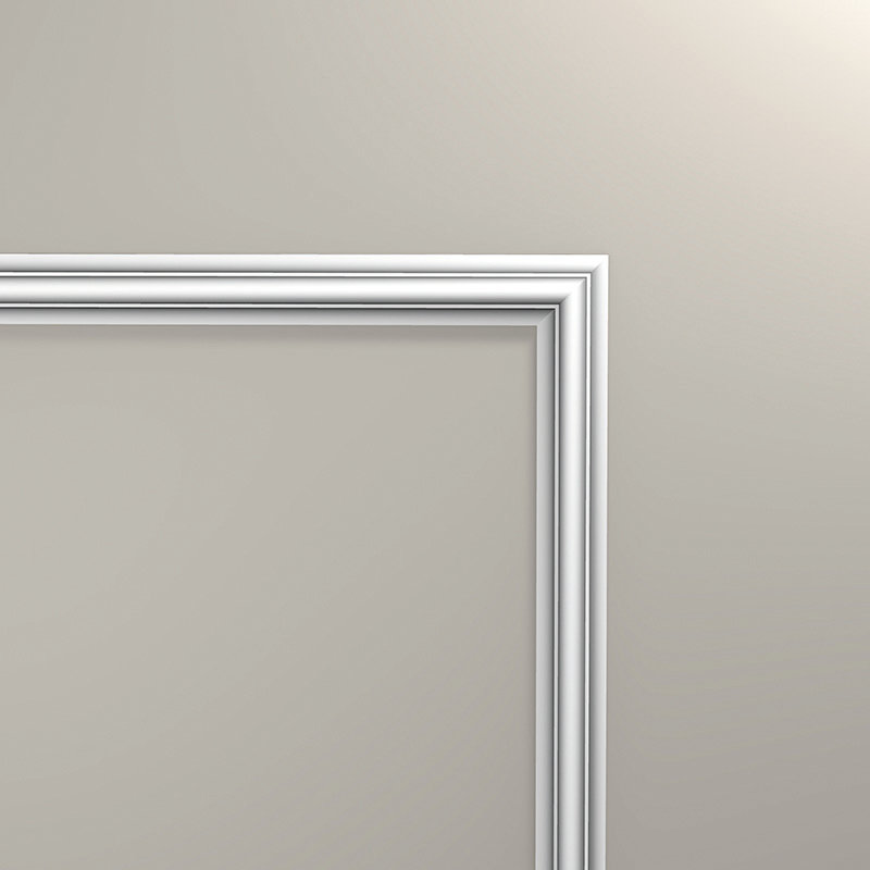 Metrie 11/16" x 1-3/8" x 08' Primed White MDF Panel Mould | Wayfair