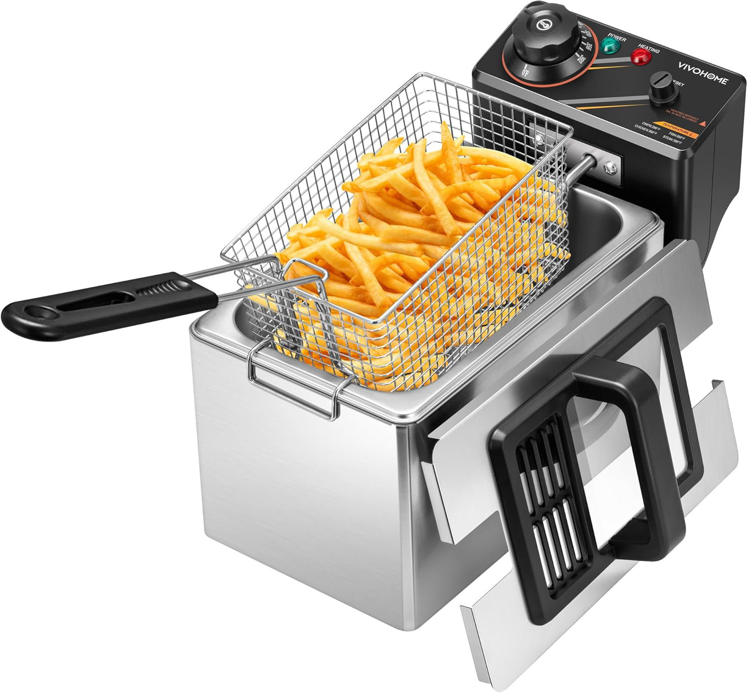 VIVOHOME 3l Stainless Steel Electric Countertop Deep Fryer | Wayfair