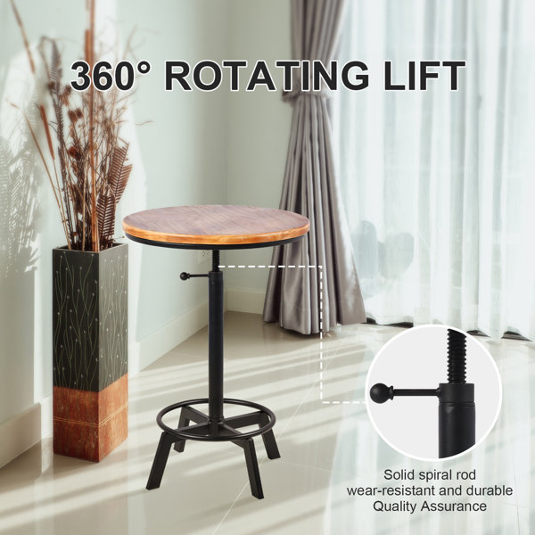 17 Stories Talassa Counter Height Pedestal Dining Table & Reviews | Wayfair