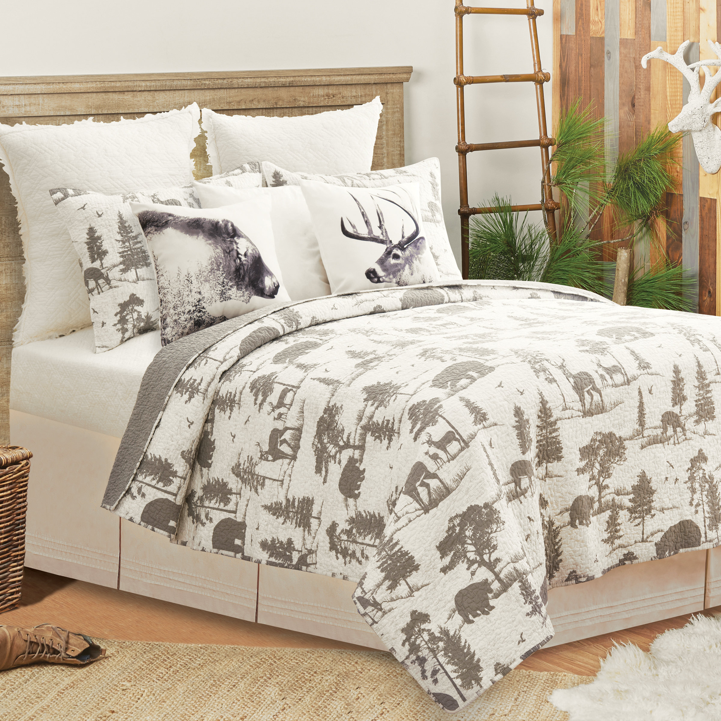 C&F Home Hillside Royal Cotton Reversible Quilt Set & Reviews | Wayfair