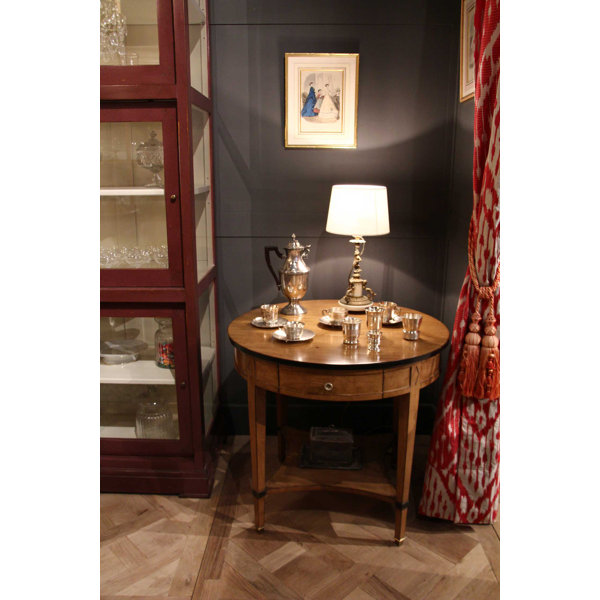 Michel Ferrand Solid Wood Top End Table with Storage | Wayfair