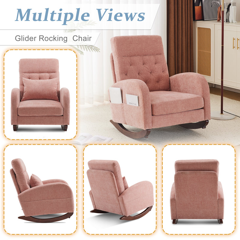 George Oliver Upholstered Rocking Chair & Reviews | Wayfair