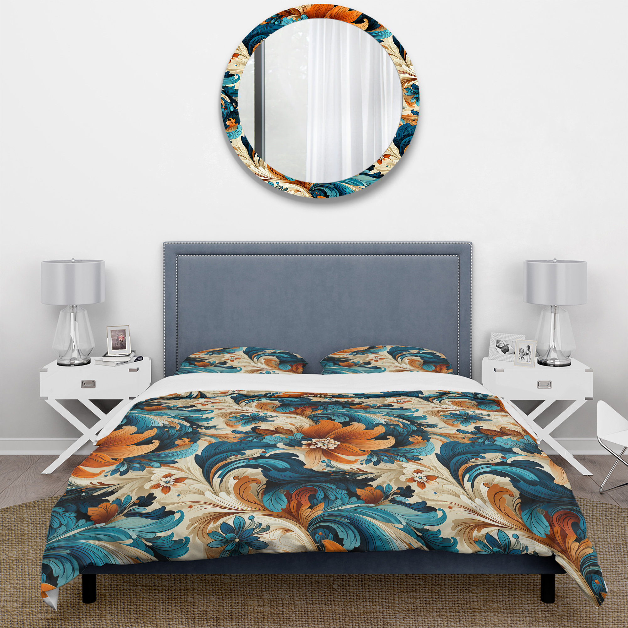 Design Art Bohemian Paisley Earth Tones II Duvet Cover Set | Wayfair