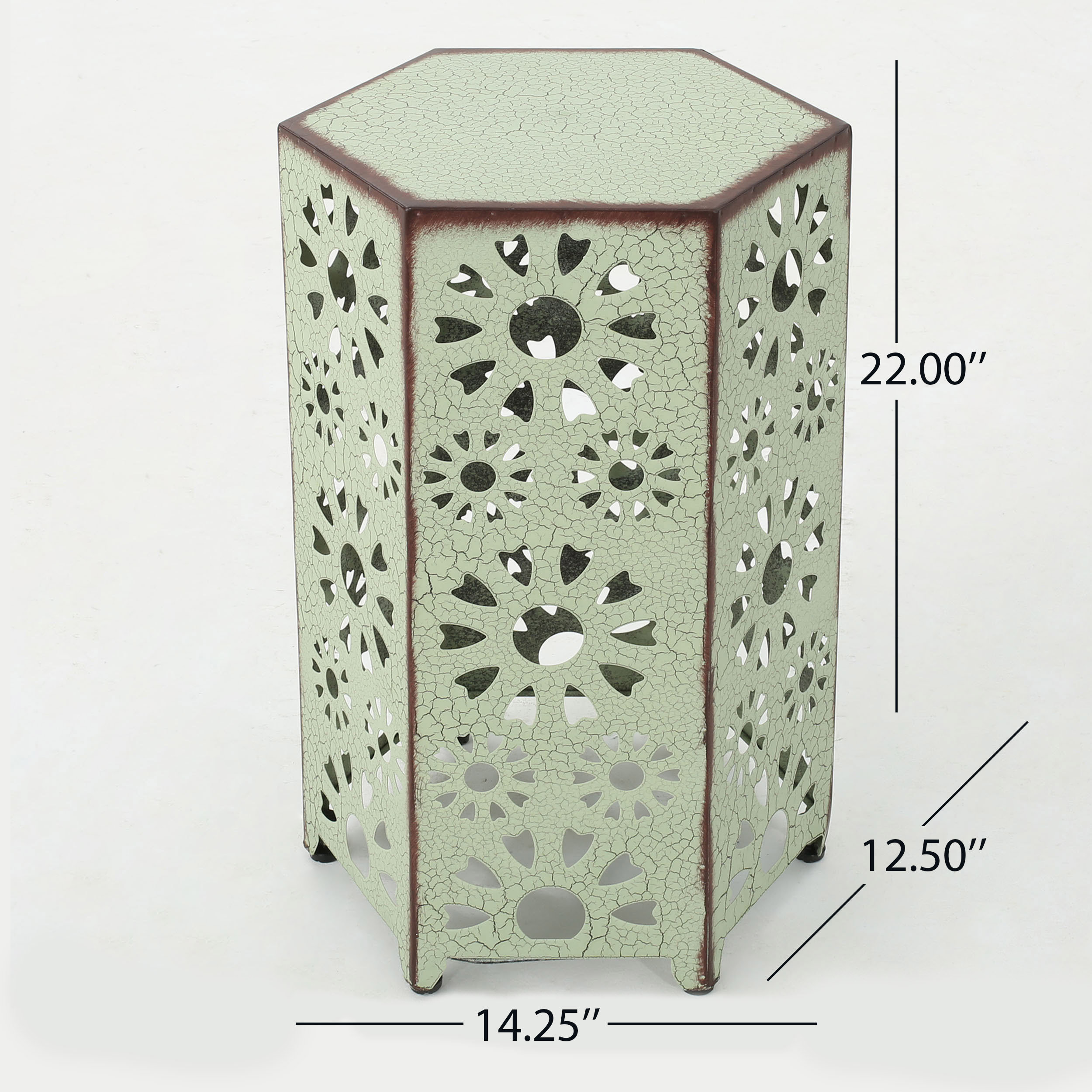 Dakota Fields Crepeau Iron Drum 2 Piece End Table & Reviews | Wayfair