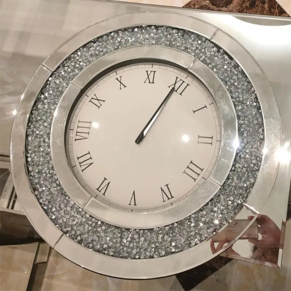Skyrise Furnishings Glass Wall Clock | Wayfair