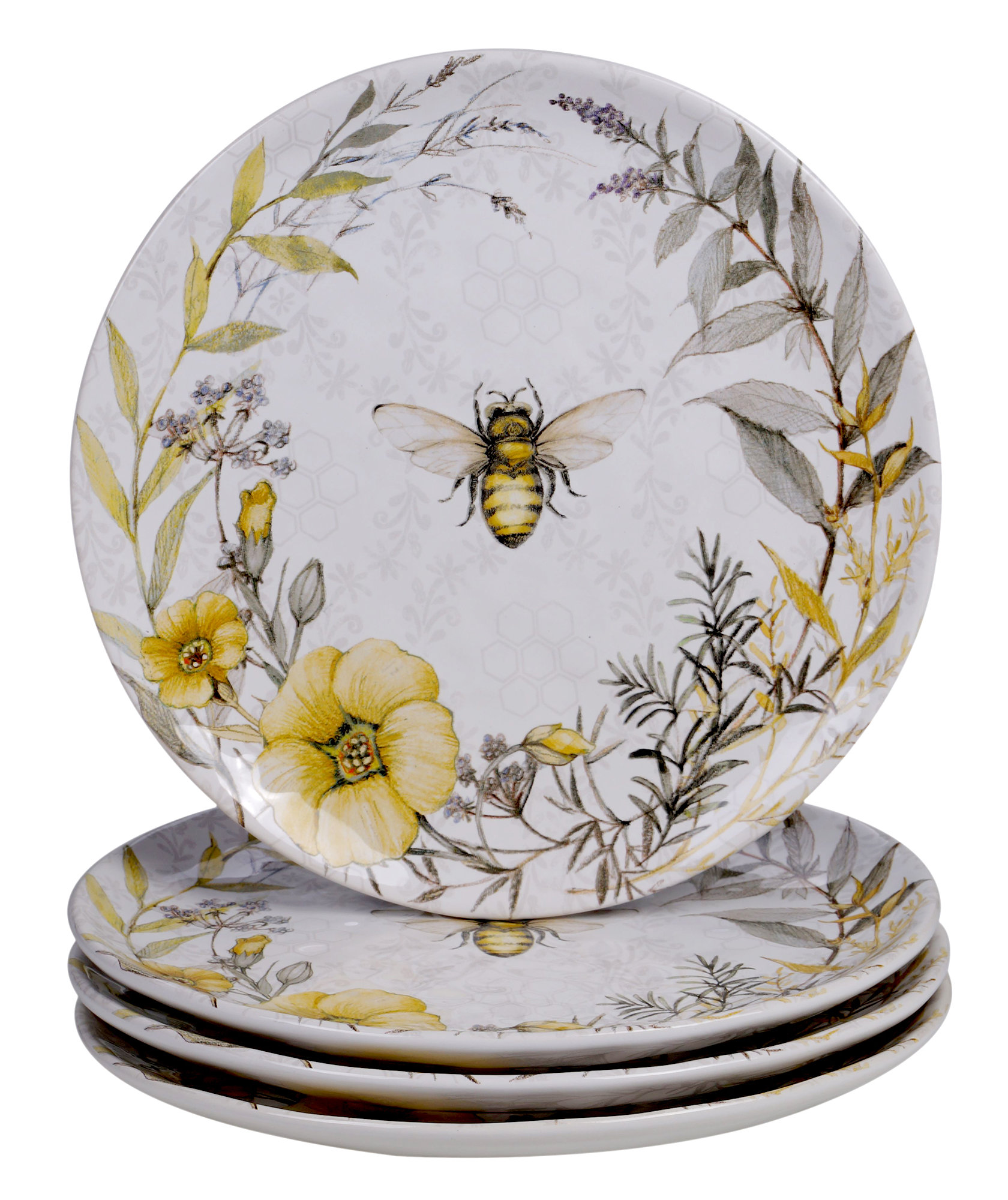 Certified International Bee Sweet Set/4 Dinner Plate & Reviews | Wayfair