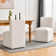 Ebern Designs Ritney Down Fill Modern Dining Chairs Casters Parsons ...