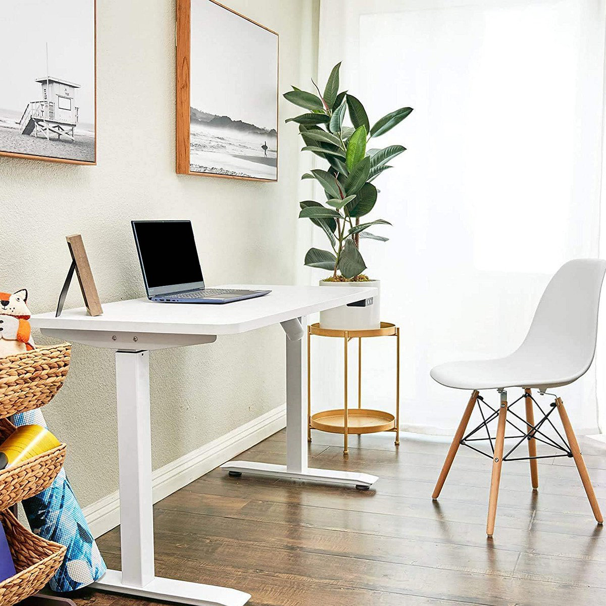 Latitude Run® Whole Piece Electric Standing Desk, 48 X 24 Inches Height ...