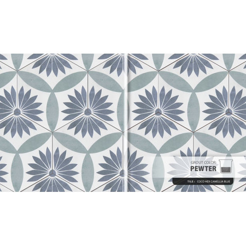 Merola Tile Coco 7" x 8" Porcelain Patterned Wall & Floor Tile | Wayfair