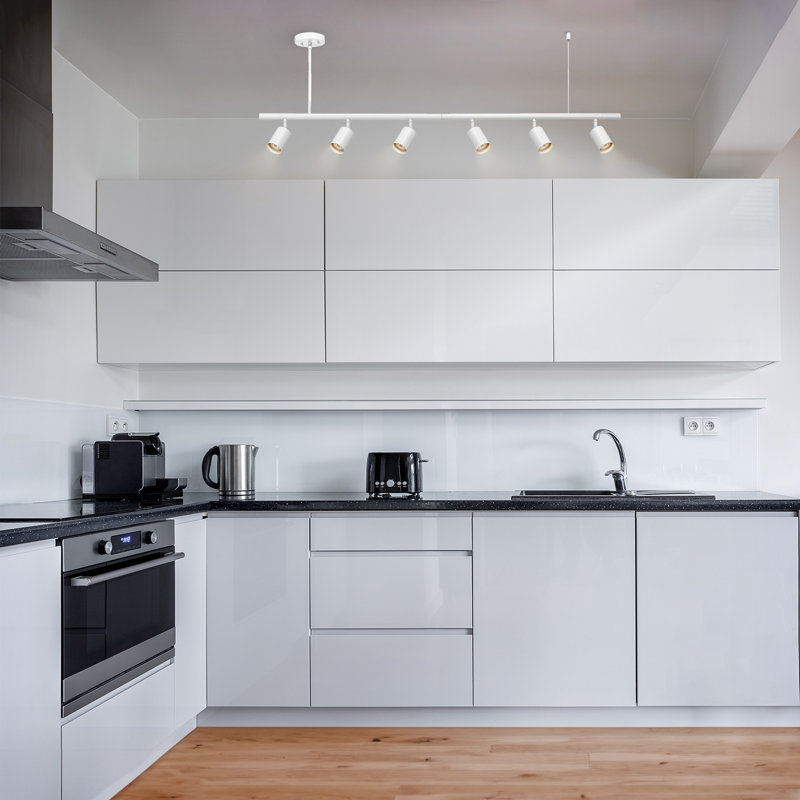 Globe Electric Company Cynthia 6-Light Matte White Adjustable Height ...