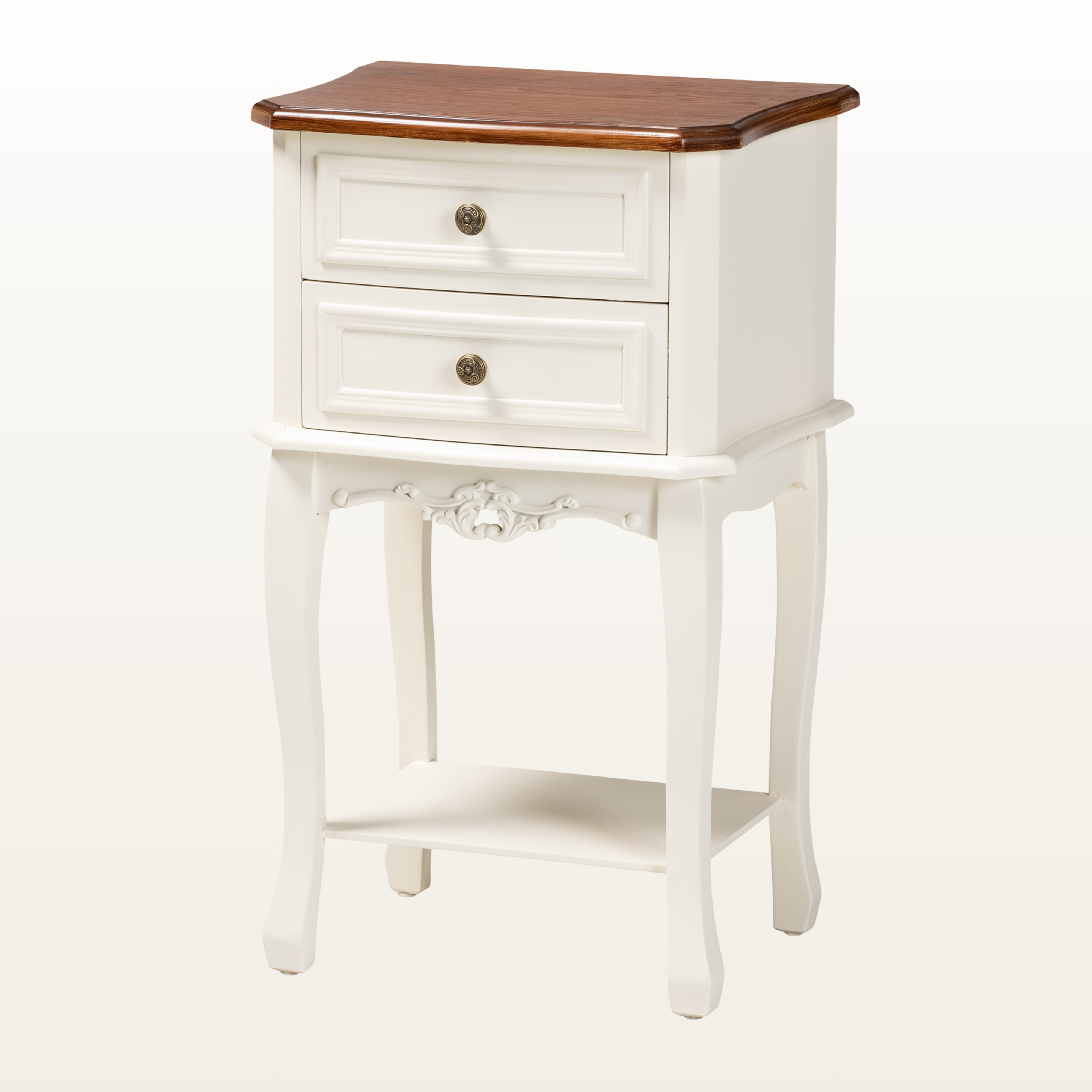 World Menagerie Riverside 2-Drawer End Table in Classic and Traditional ...