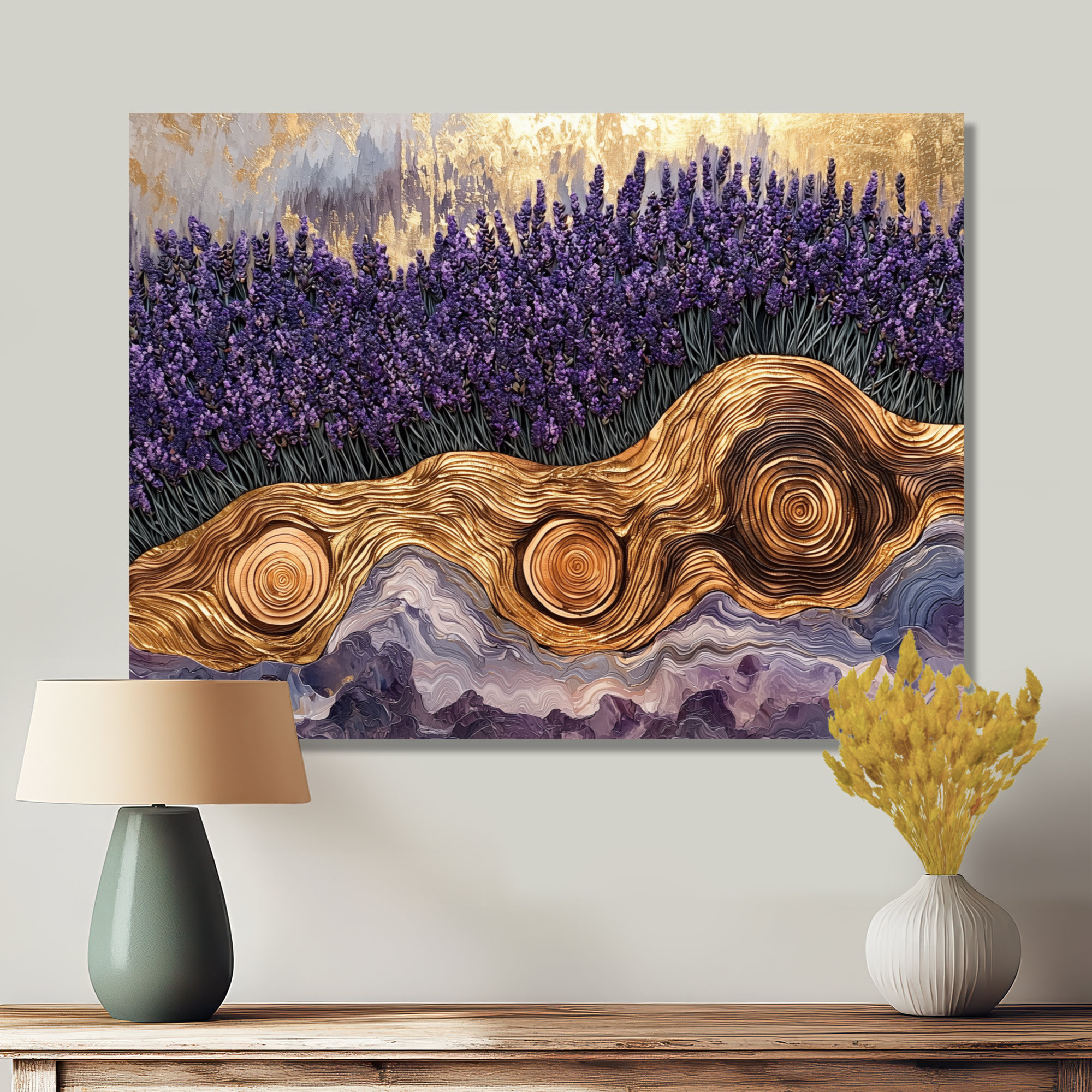 Ophelia & Co. Jahmeer Lavender Field On The Crystal Wood River I ...