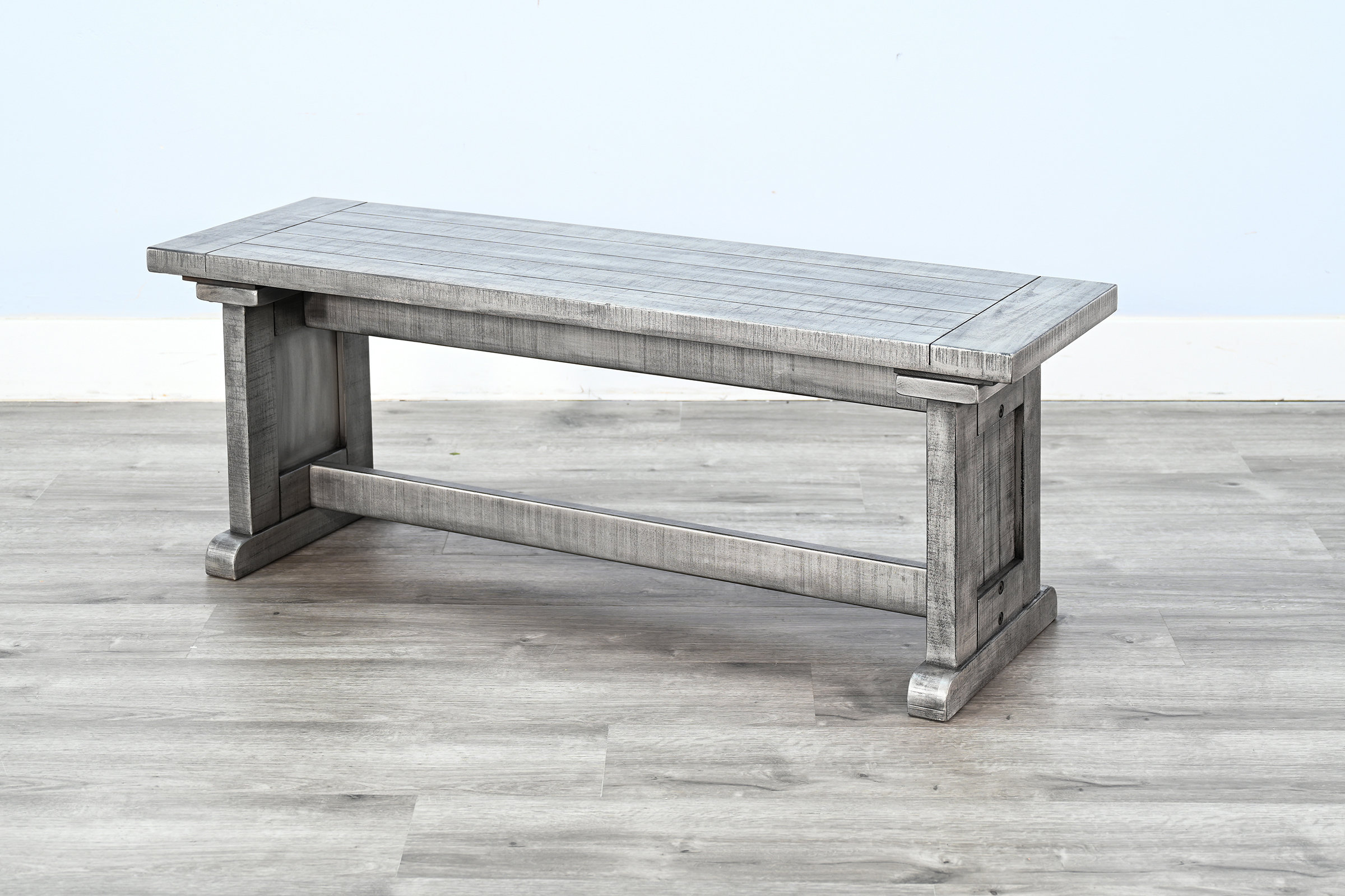 August Grove Bochini Alpine Wood Bench | Wayfair