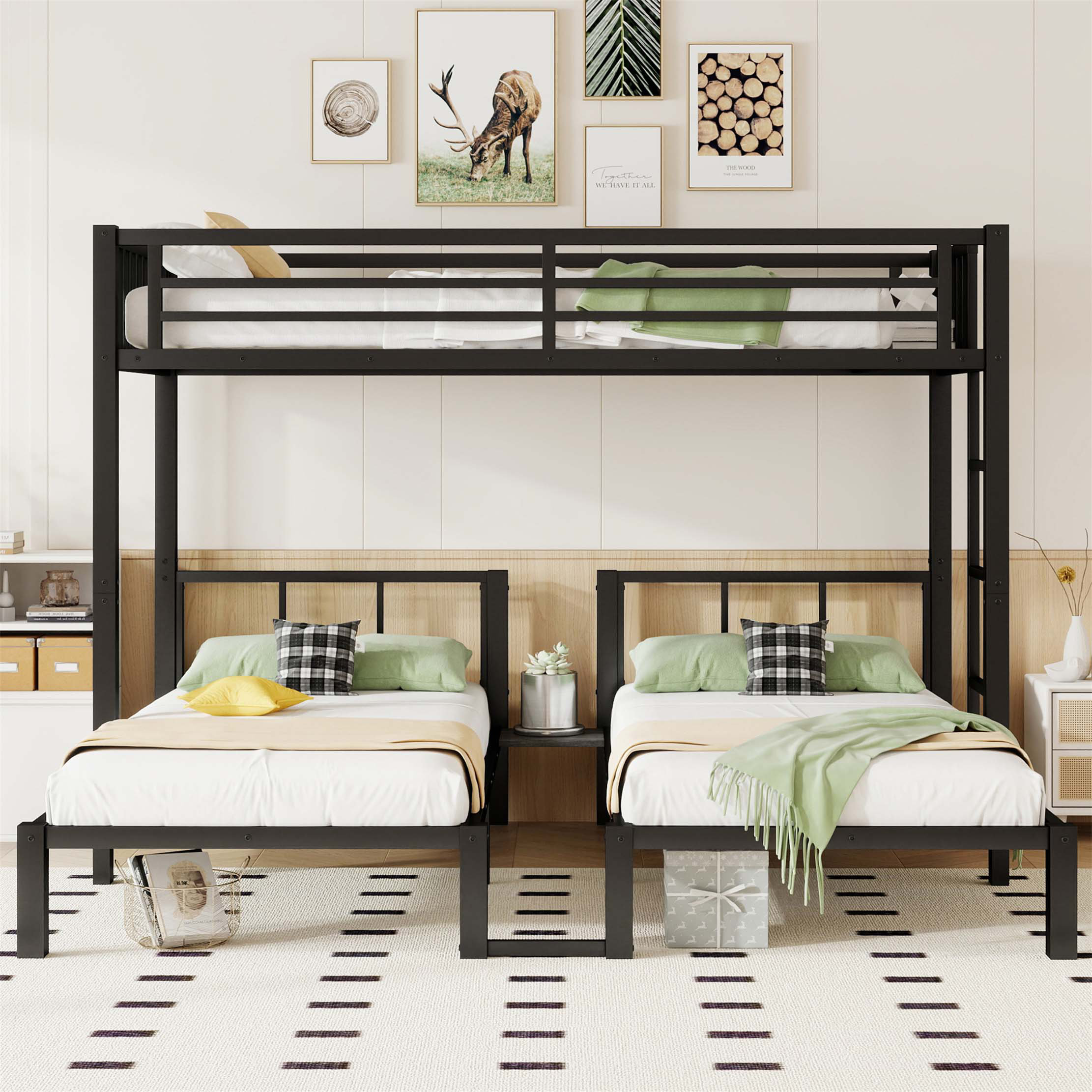 Isabelle & Max™ Bunk Bed, Metal Triple Bunk Beds, Detachable Bunk Beds ...