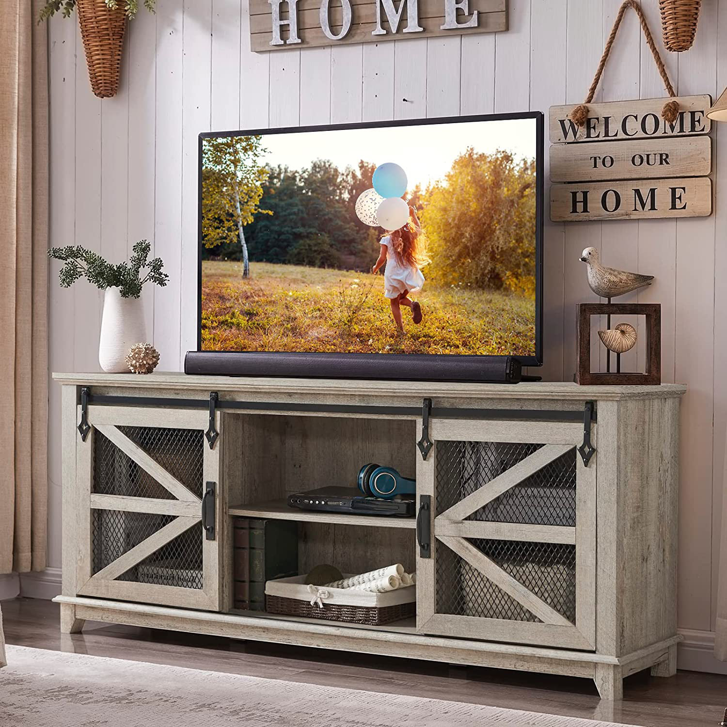 Laurel Foundry Modern Farmhouse® Castilla Farmhouse TV Stand for TVs up ...