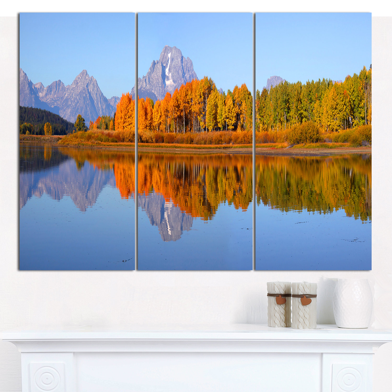 Design Art 'Grand Tetons Panorama' Photographic Print Multi-Piece Image ...