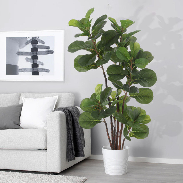 Primrue 48'' Faux Fiddle Leaf Fig Tree in Pot & Reviews | Wayfair
