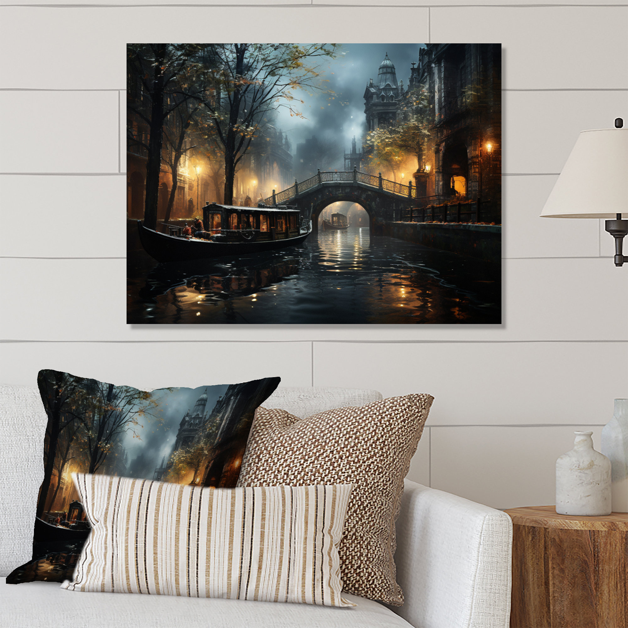 Latitude Run® Yellow Canal Atmospheric Passage I - Canals Print on ...