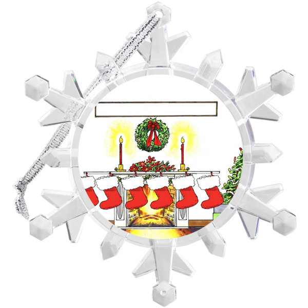 Printed Perfection Personalized Christmas Stocking - 6 Lighted LED Snow ...