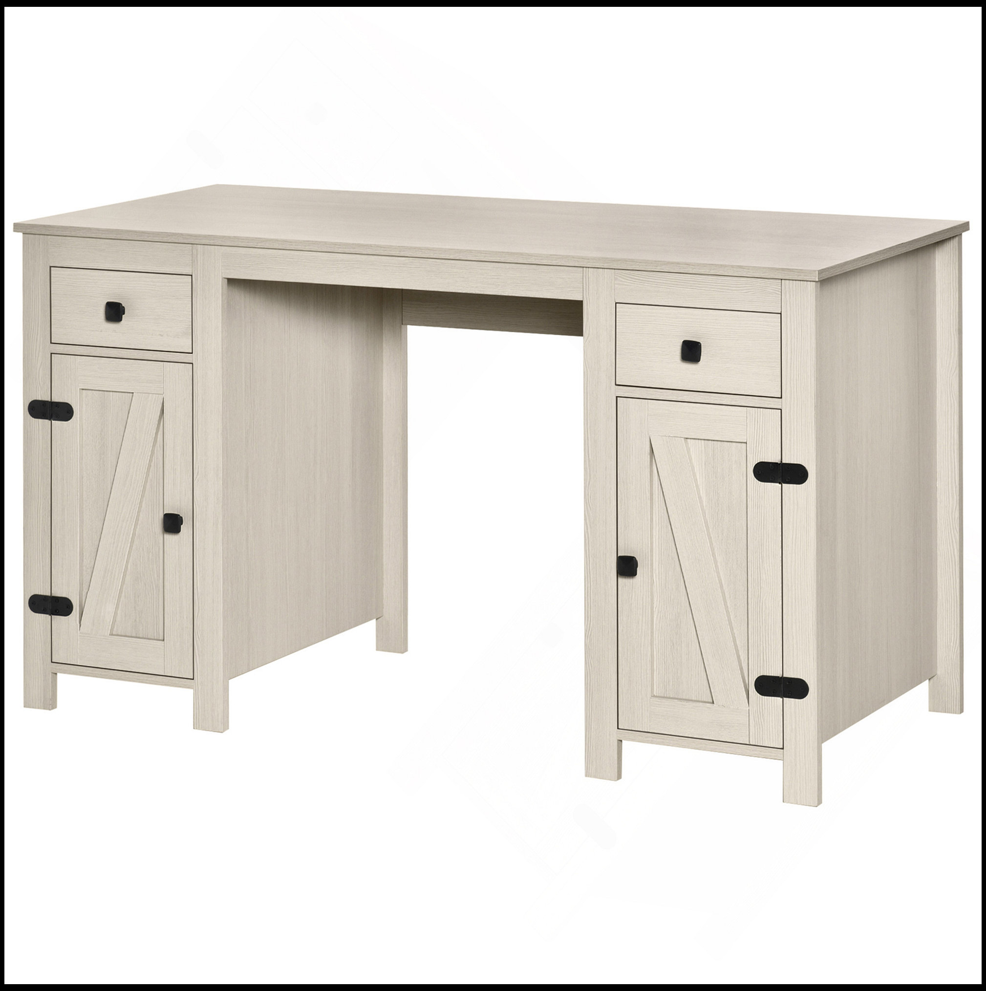 Ophelia & Co. Farmhouse Computer Desk With Storage, Home Office Desk ...