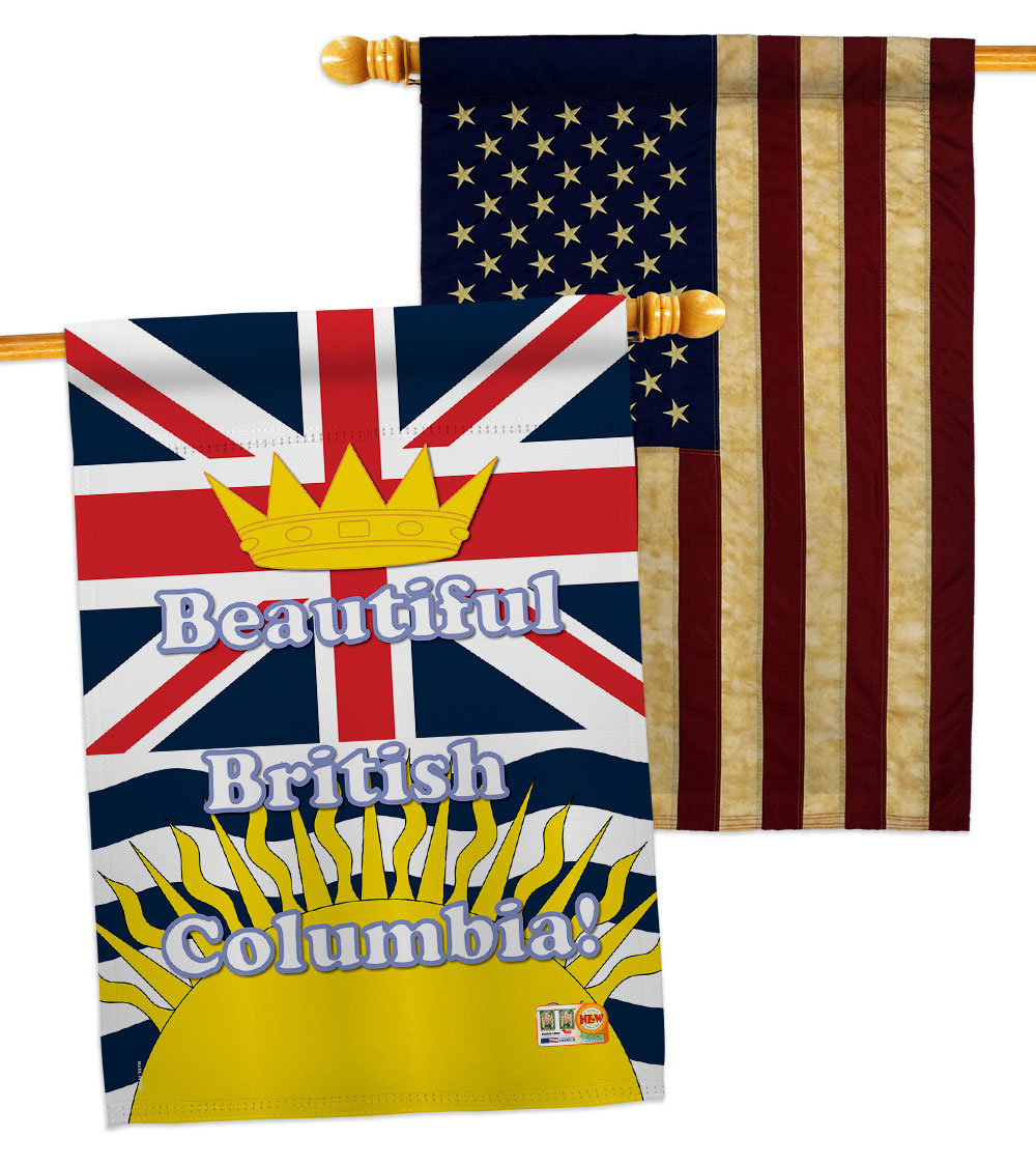 Breeze Decor Drapeau décoratif 3 pi 3 po x 2 pi 2 pi Polyester ...