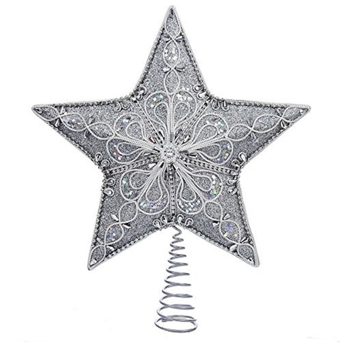 Kurt Adler Silver Star Treetop & Reviews | Wayfair