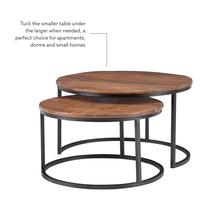 Steelside™ Jay 2 - Piece Living Room Table Set & Reviews | Wayfair