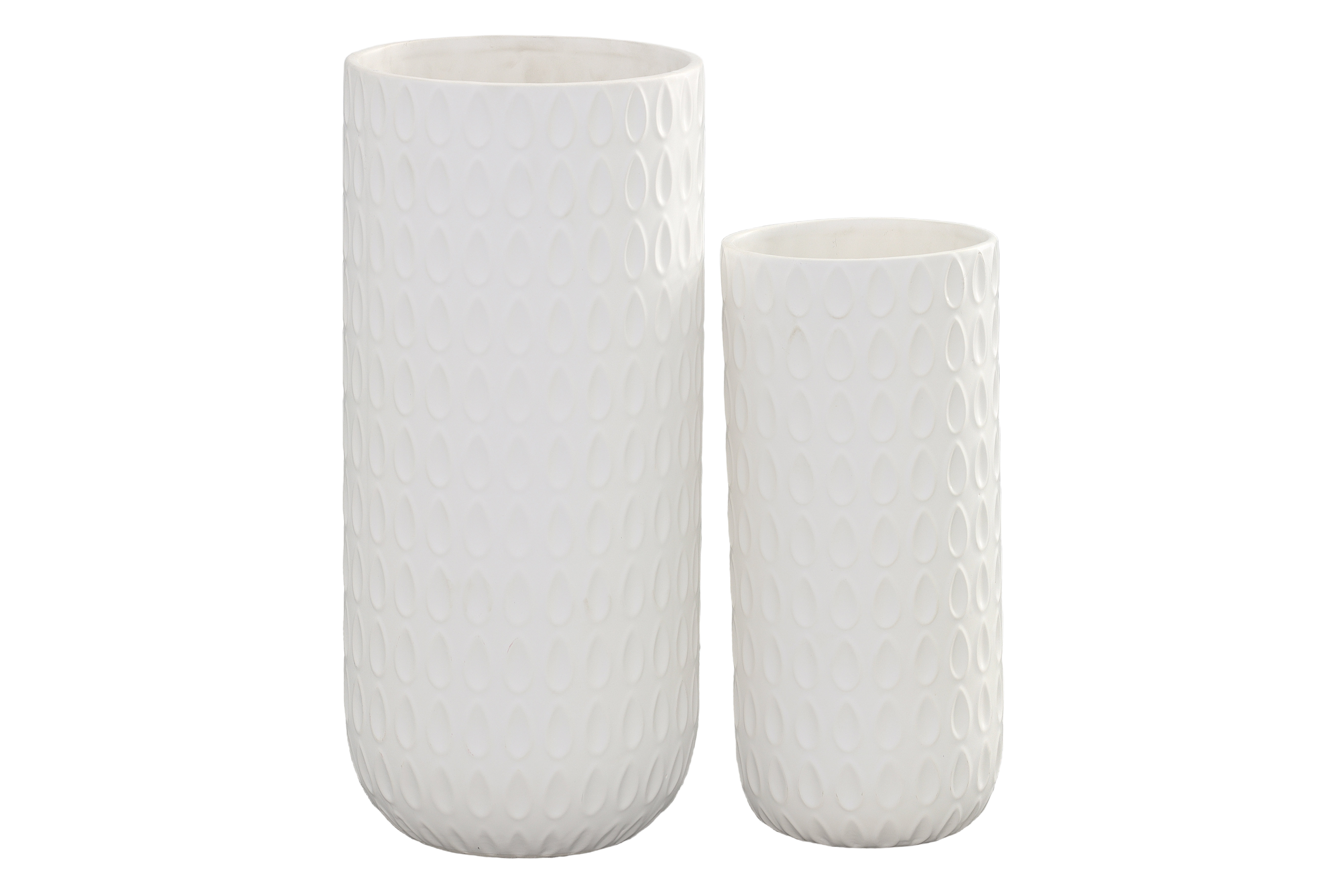 Latitude Run® Ceramic Round Vase Matte Finish White | Wayfair