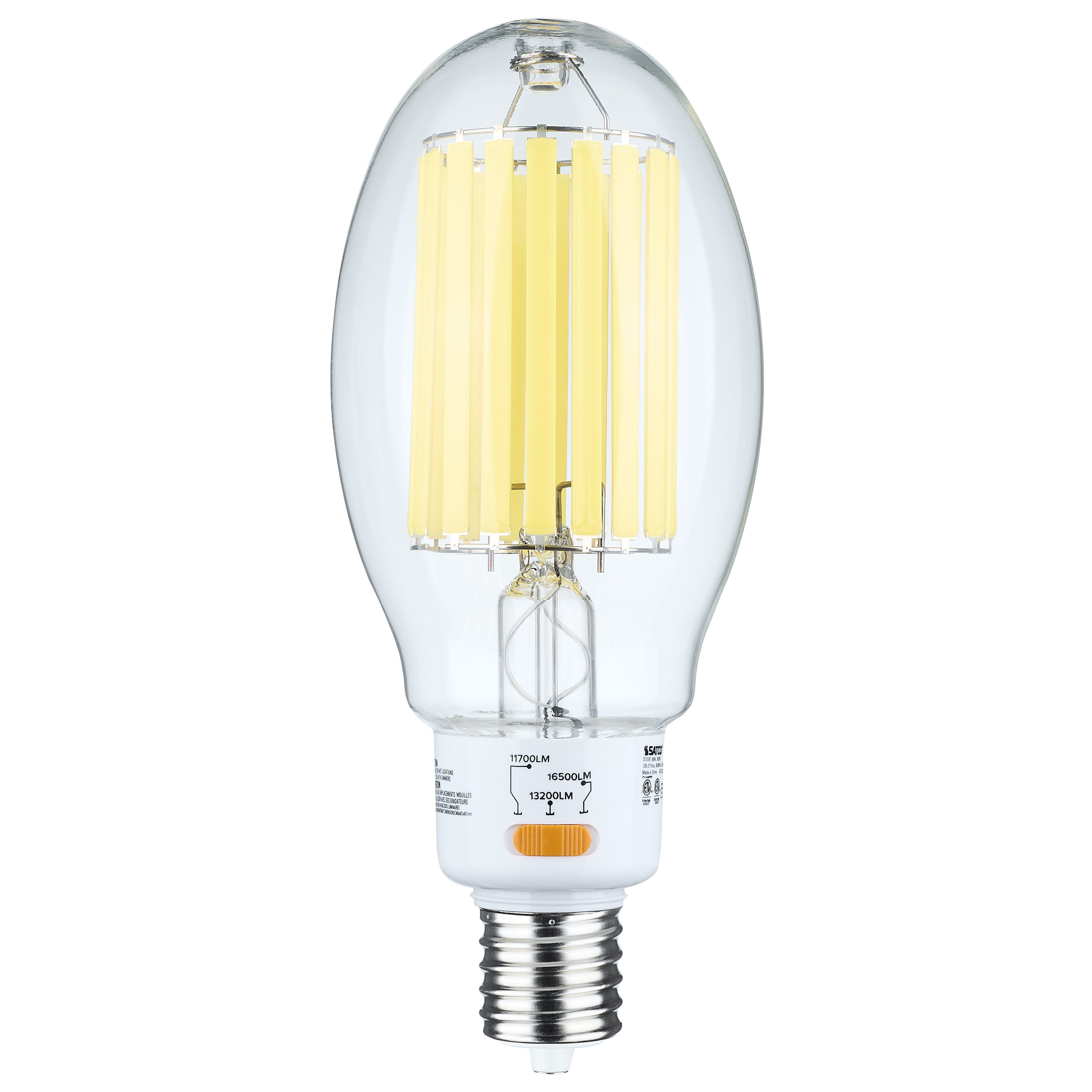 Satco 60/68/85 Wattage Selectable LED HID Replacement ED37 5000K Mogul ...