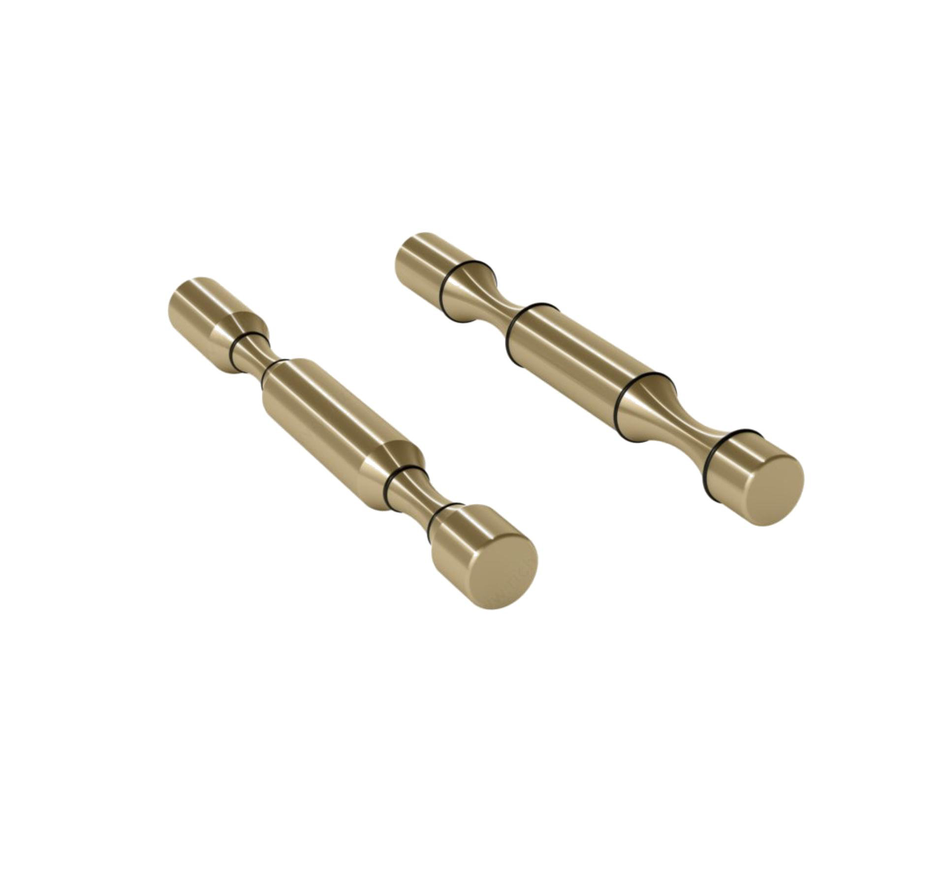 Mercer41 Set of 2 - Two Bottle Satin Brass Wall Peg Holder | Wayfair