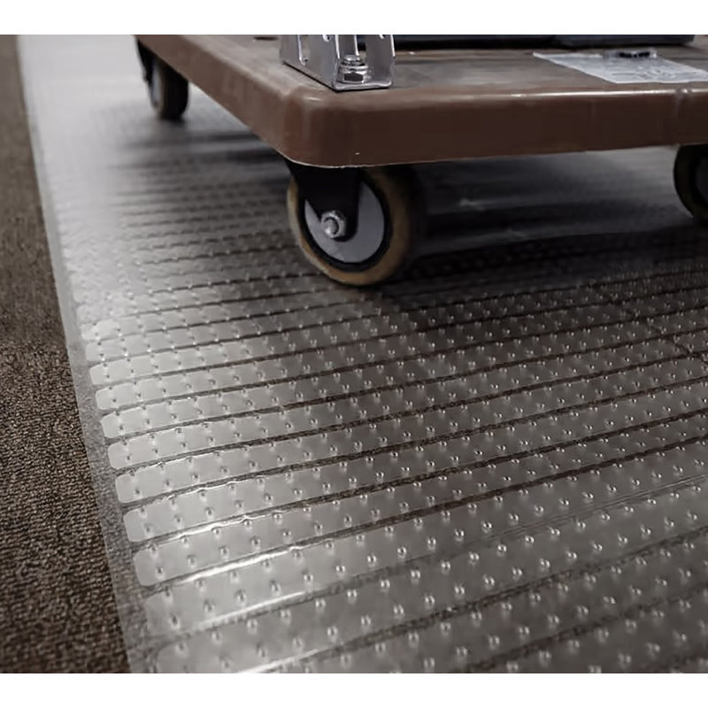 Symple Stuff Clear Vinyl Plastic Premium Pvc Floor Protector For Carpet ...