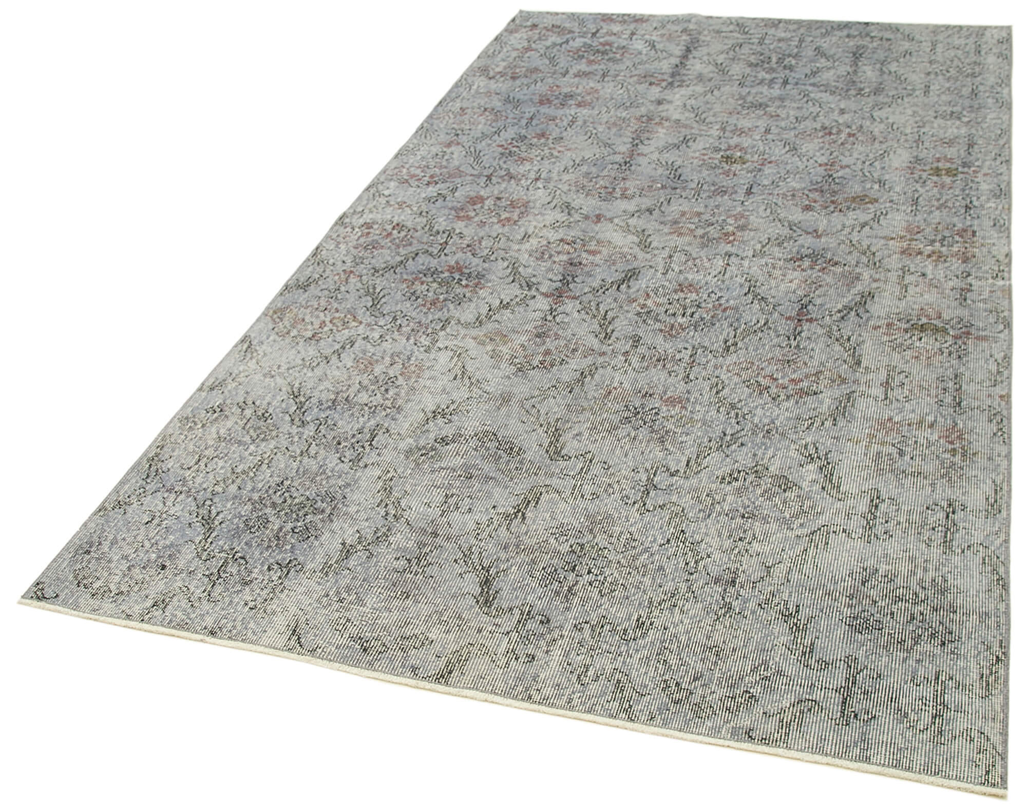 Williston Forge Hui Grey Vintage Wool Handmade Area Rug | Wayfair