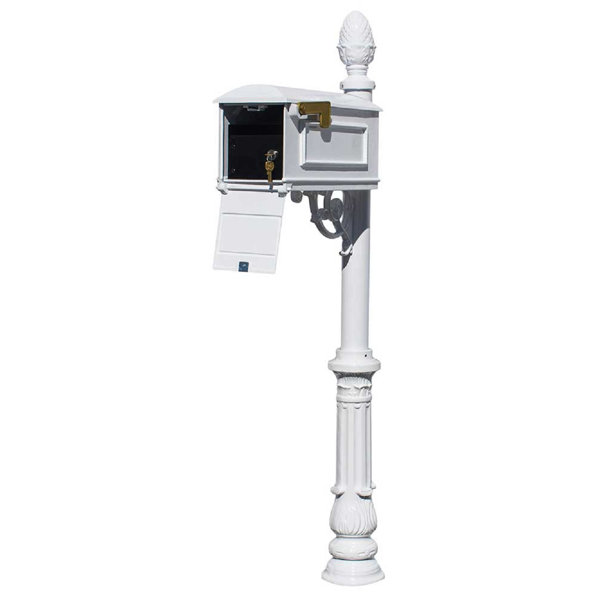 Qualarc Lewiston Locking Post Mounted Mailbox | Wayfair