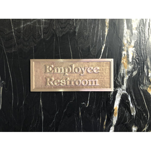 KCastings,Inc. Contemporary Employee Restroom Sign | Wayfair
