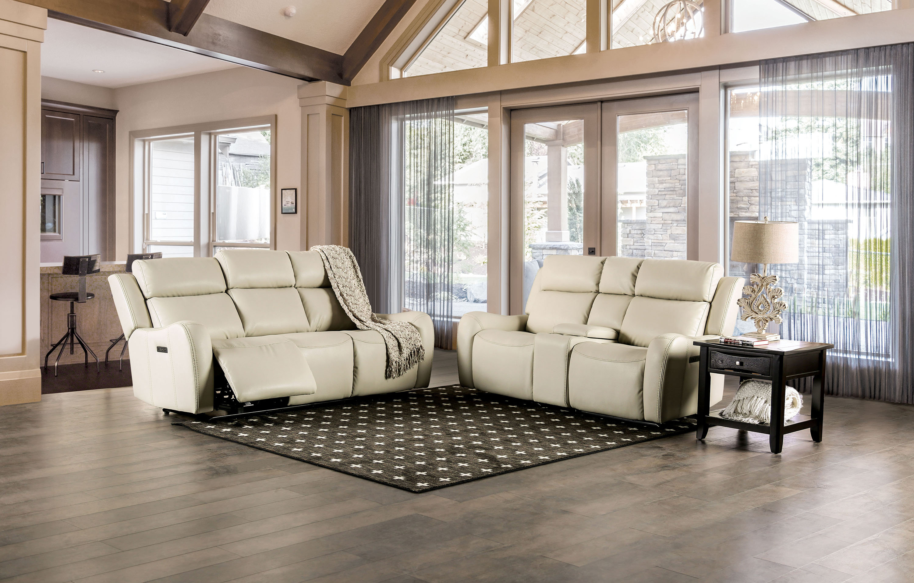 Ebern Designs Taemin 79" Charles of London Reclining Sofa | Wayfair