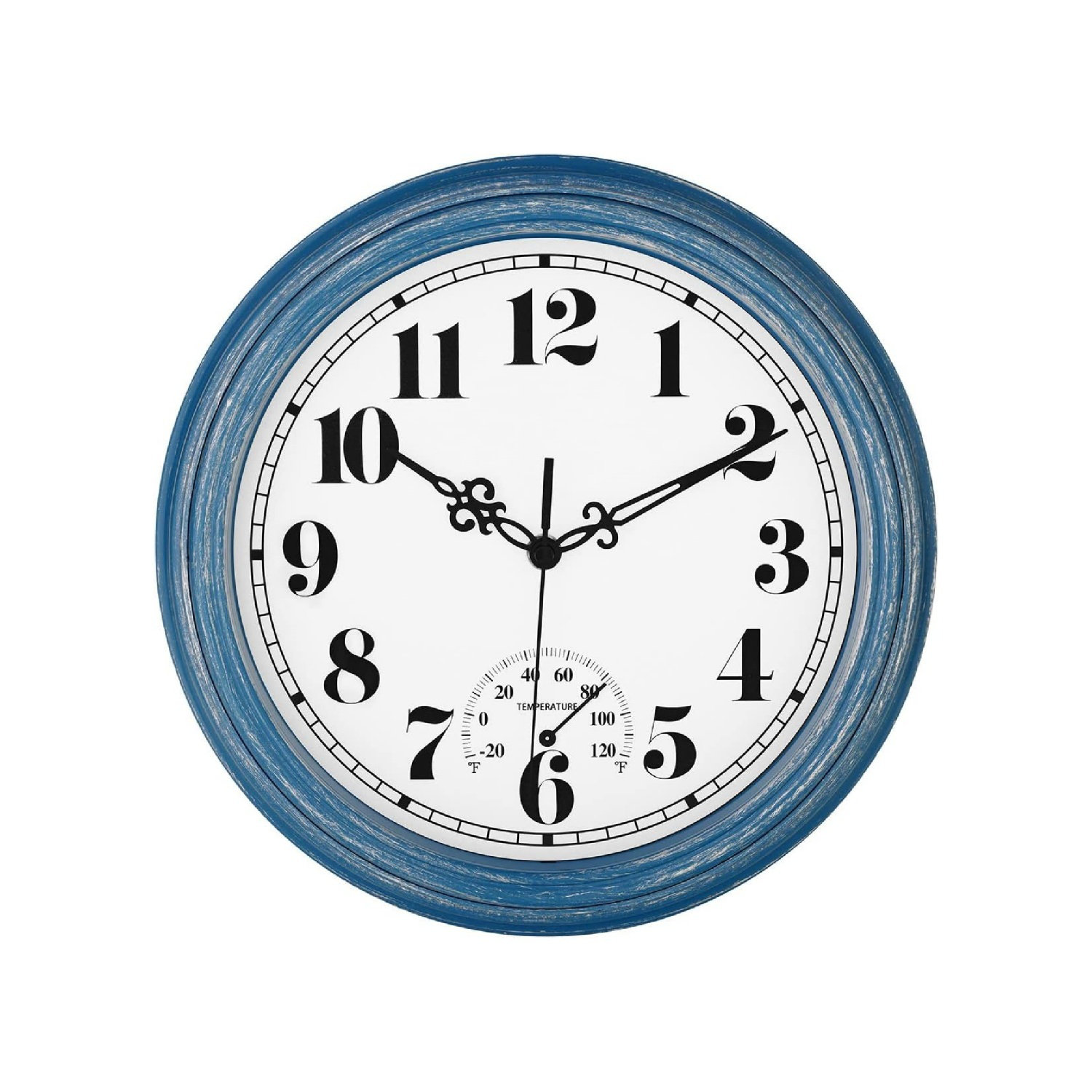 Ophelia & Co. 12 Inch Indoor Outdoor Clocks,Waterproof Wall Clock With ...