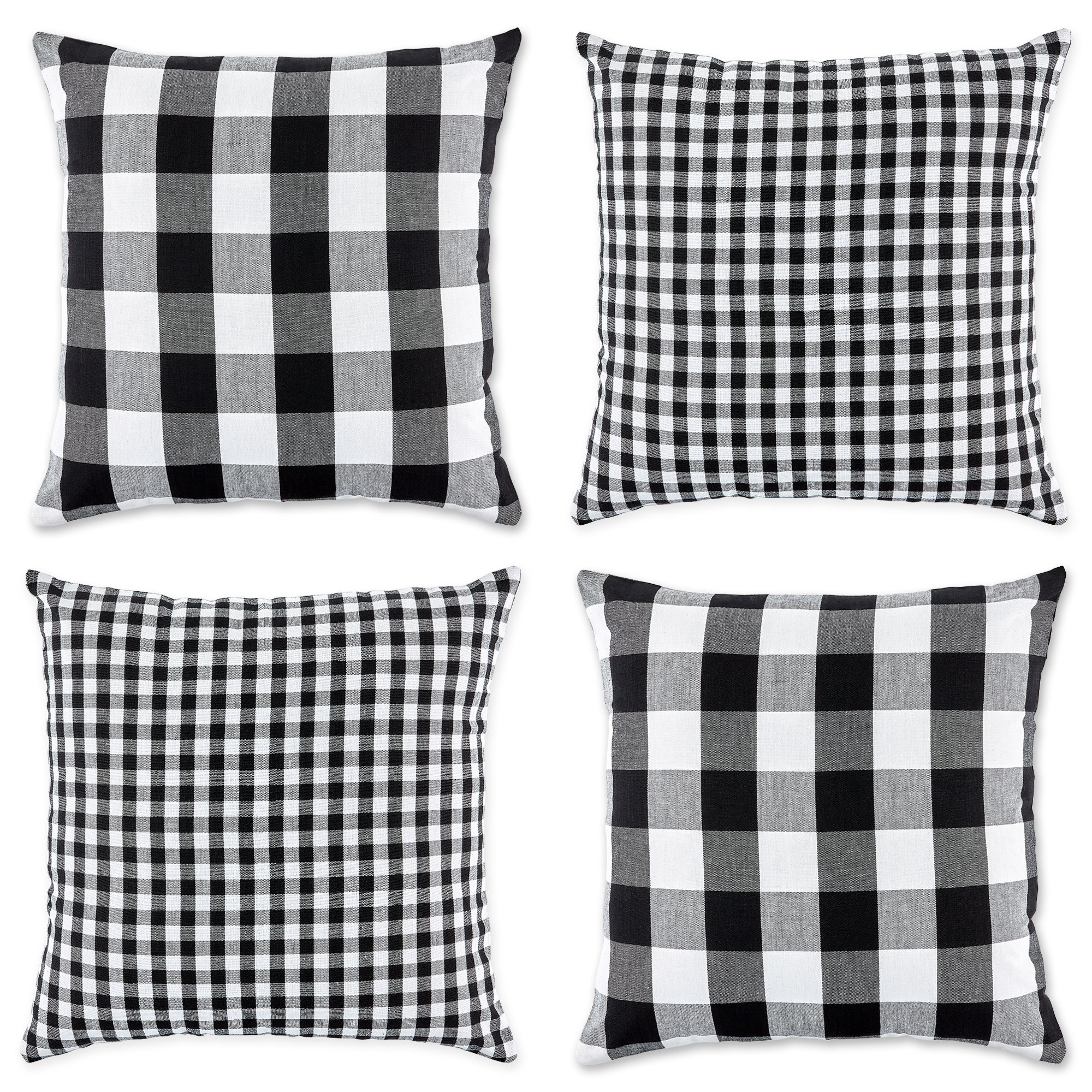 Design Imports Gingham Check Kitchen Tabletop Bed Plaid Cotton Pillow ...