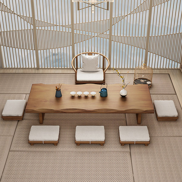 Flexy Infotech Burlywood Solid Wood Free form Coffee Table | Wayfair