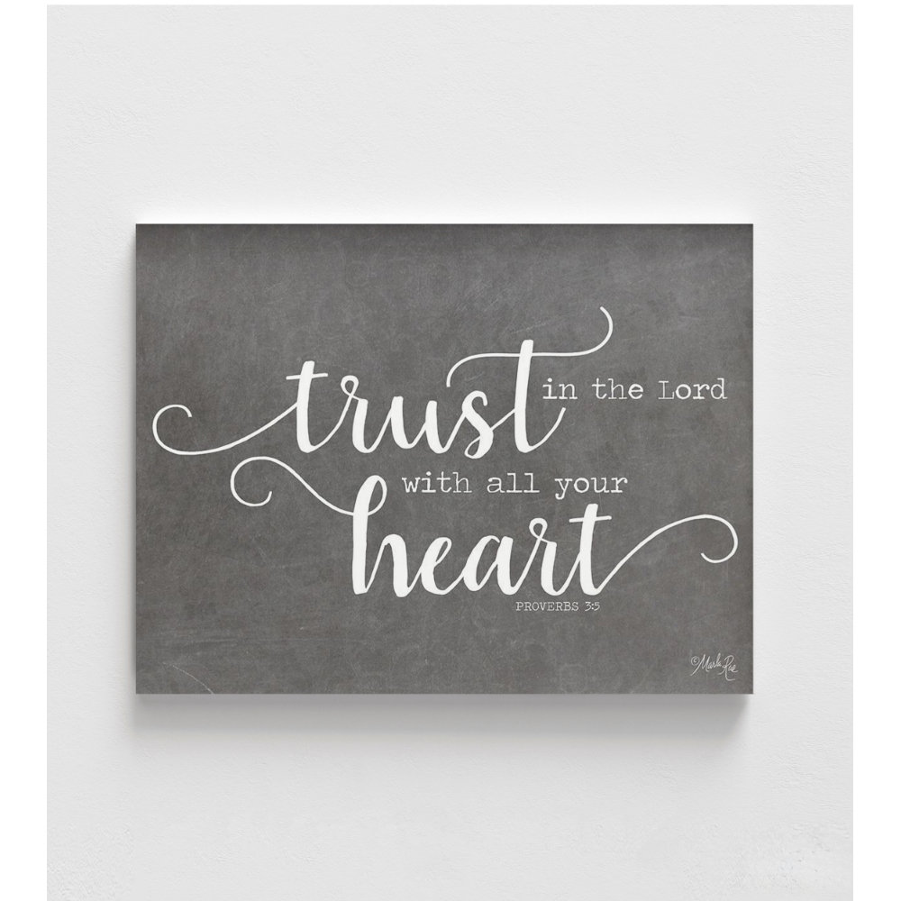 WeFrameArt Trust In The Lord By Marla Rae, Proverbs 3:5 Print, Gods ...
