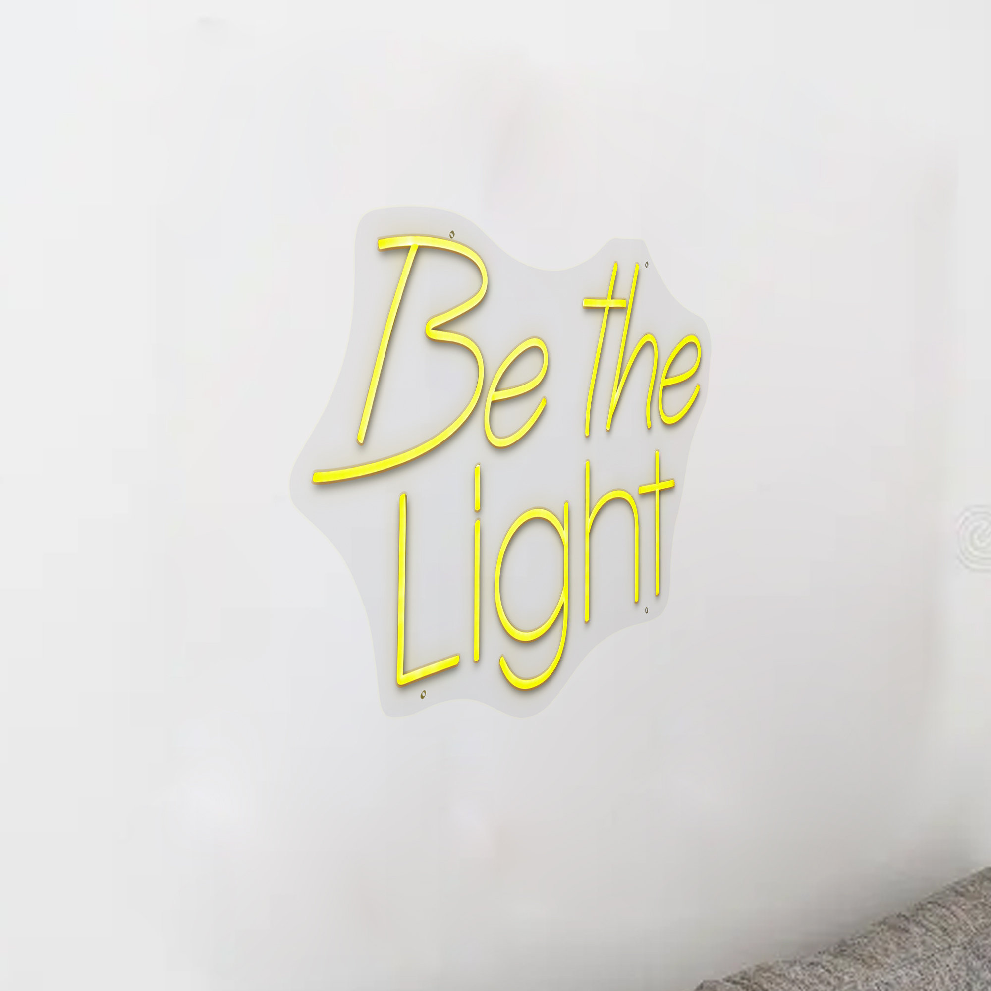 Ivy Bronx Be the Light Neon Sign - 19" x 28" | Wayfair