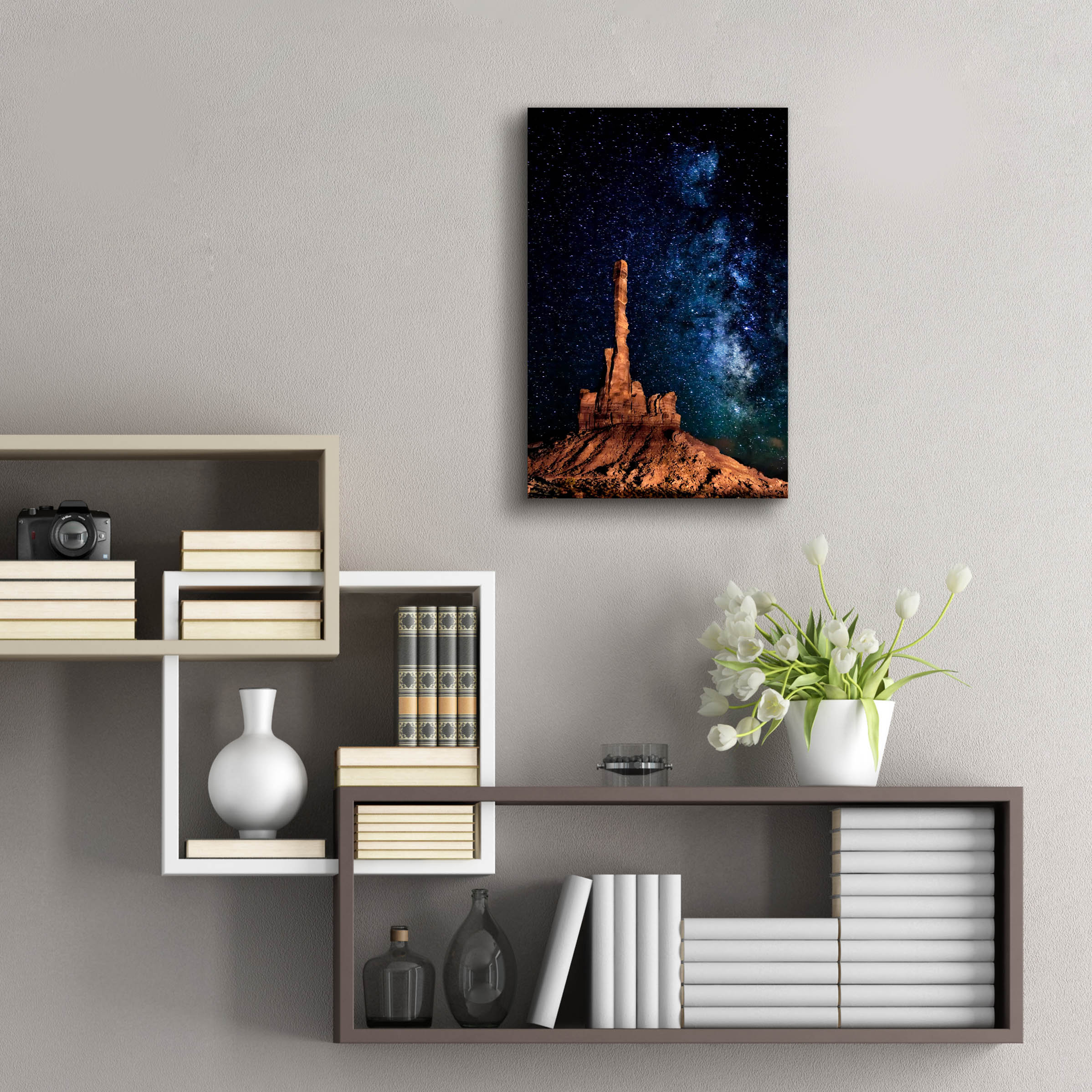 Millwood Pines «A Totem Pole Night Sky» par David Drost, art mural en ...