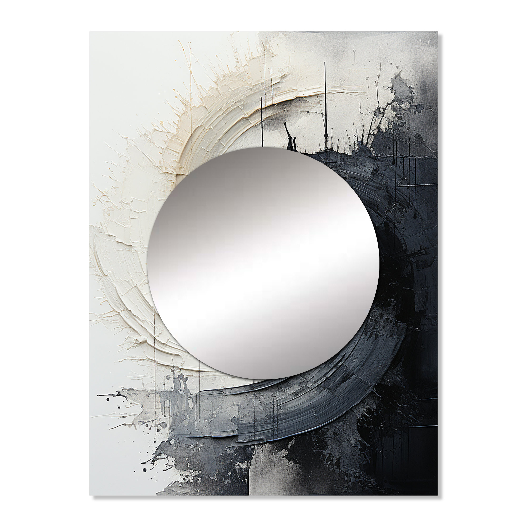 East Urban Home Liahona Contrasting Harmony I - Abstract Spirals Large ...
