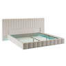 Ivy Bronx Floating Upholstered Bed Frame with Oversized Headboard and ...