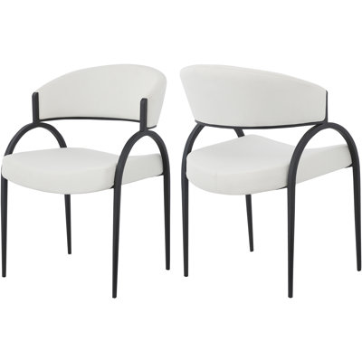 Orren Ellis Solid Back Arm Chair | Wayfair