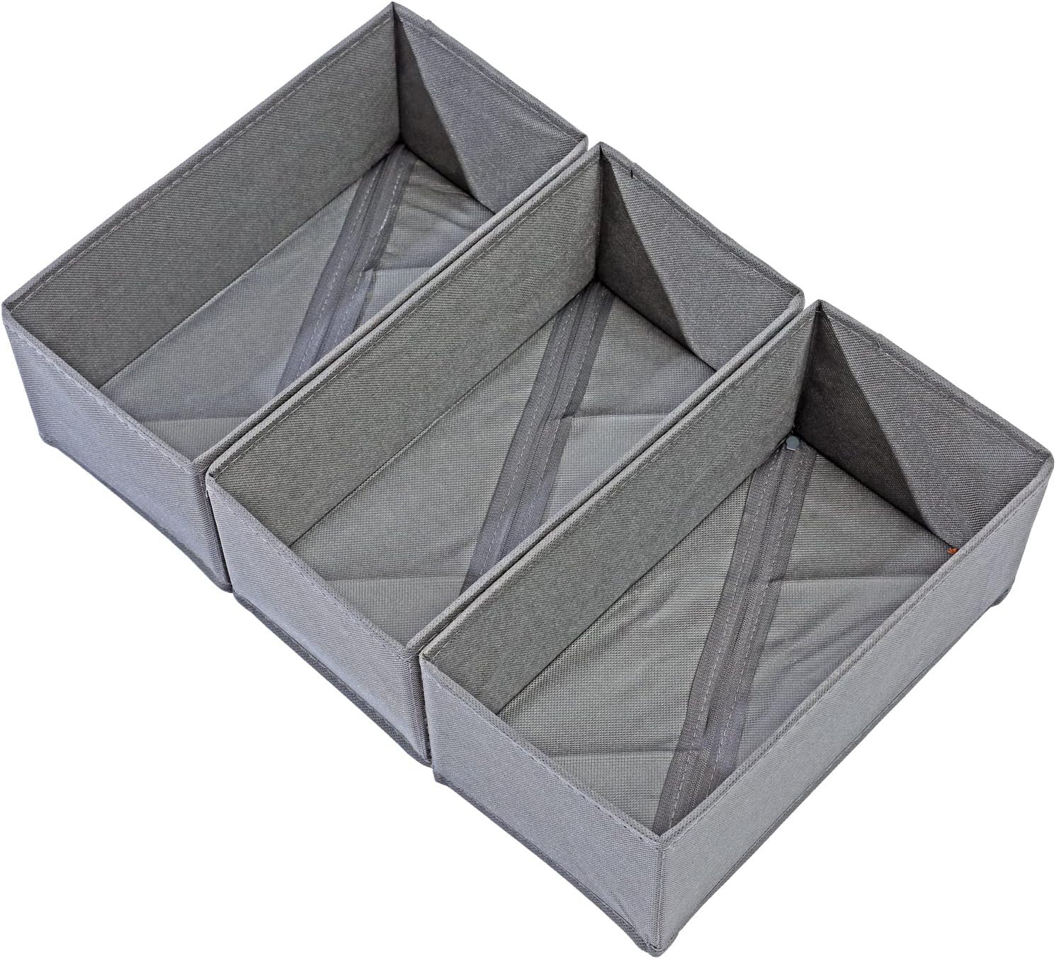 Latitude Run® 3-pack Grey Drawer Organizers Storage Boxes | Wayfair