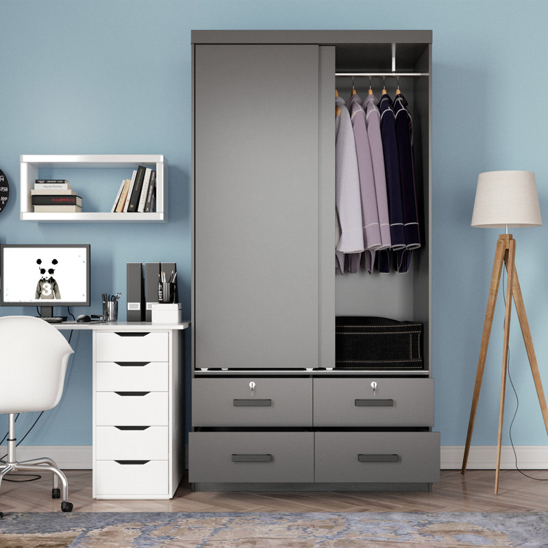 Ebern Designs Toles Manufactured Wood Armoire | Wayfair