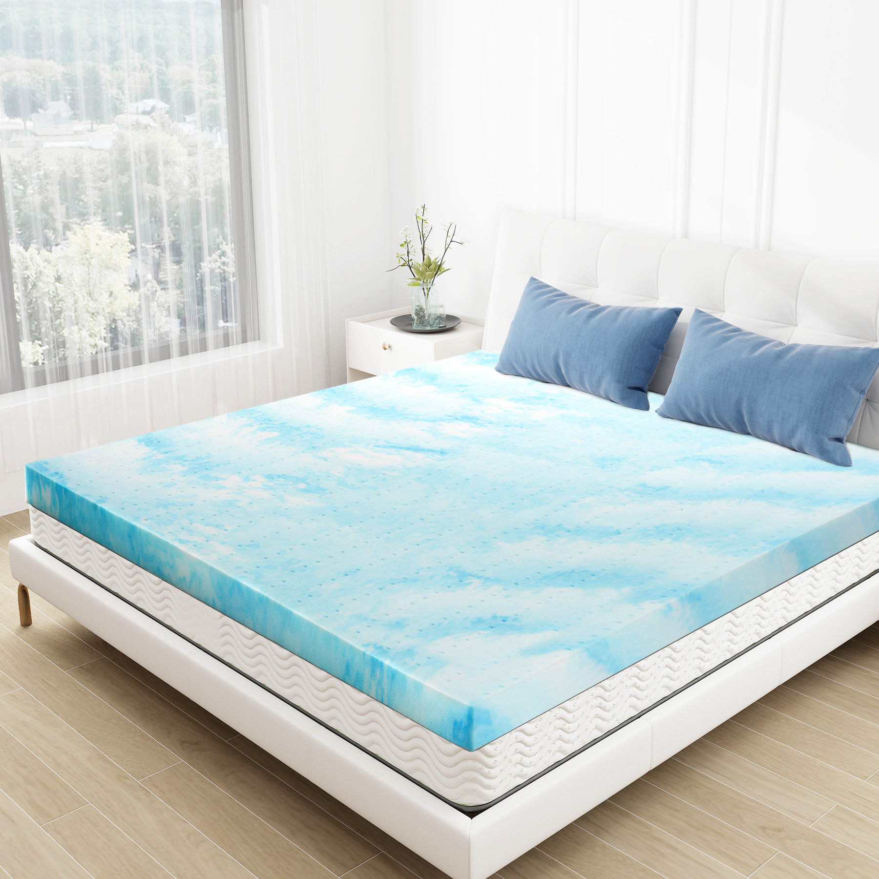 Alwyn Home Plush Sponge Mattress Cover: Add Extra Comfort to Your Bed ...